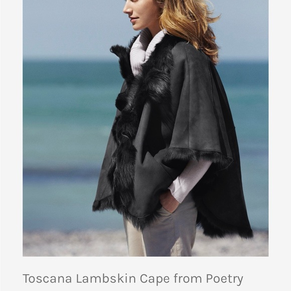 Poetry | Jackets & Coats | Elegant Toscana Brown Lambskin Furtrimmed ...